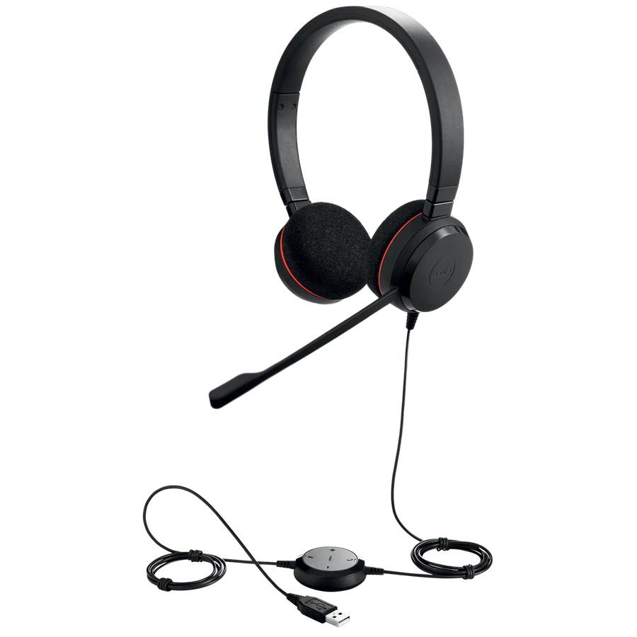 Headphones Jabra Evolve 20 Stereo Microsoft Teams Optimized, Microphone ...