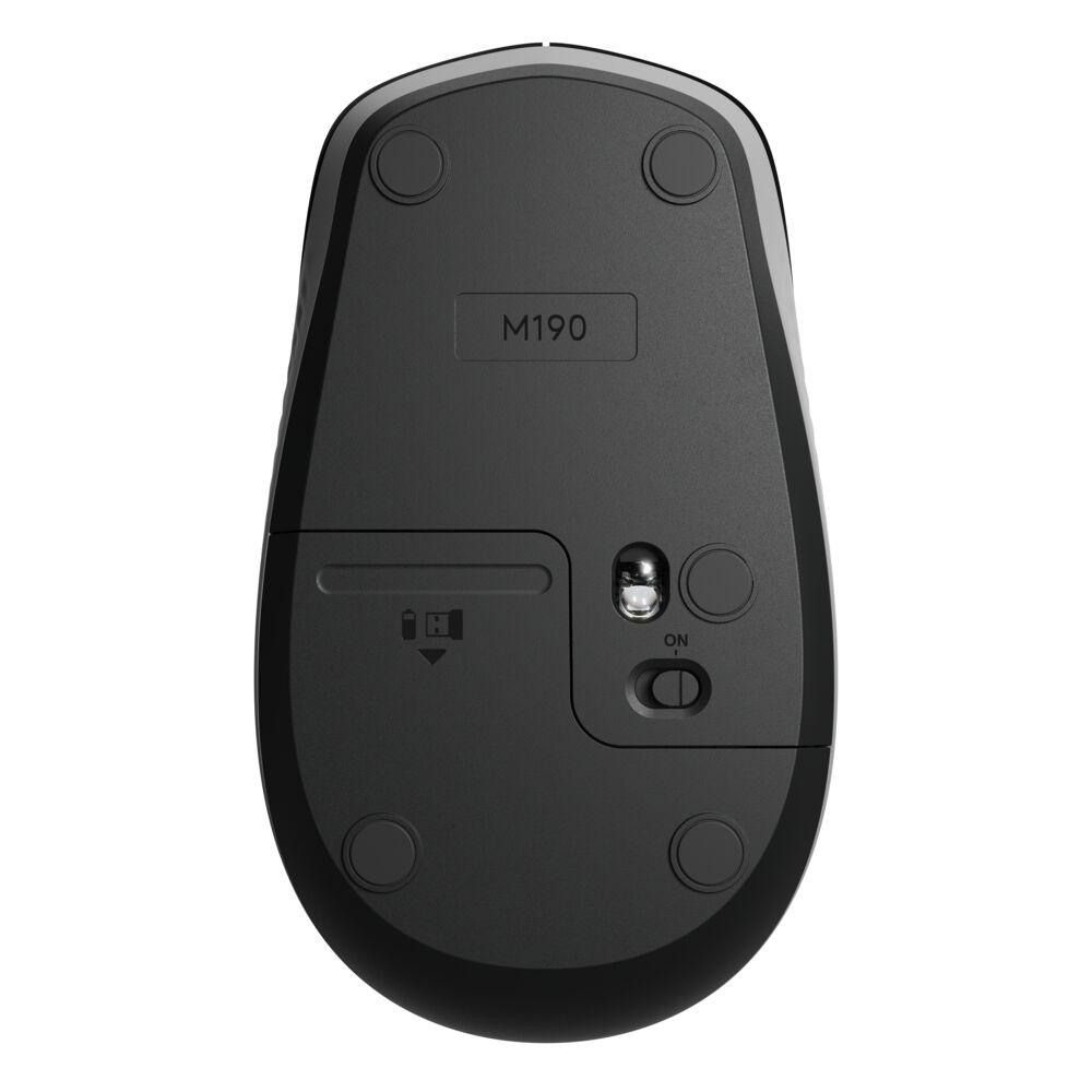 Безжична оптична мишка LOGITECH M190 Full-Size на топ цена | ВАЛИ Компютърс