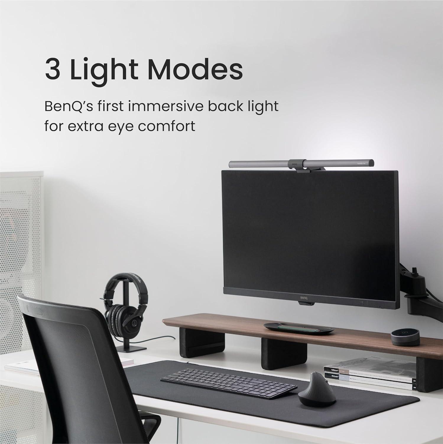 BenQ ScreenBar Halo LED Monitor Light Wireless Controller Adjustable Brightness and Color
