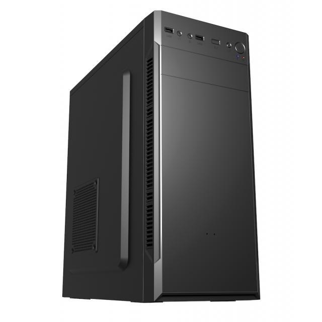 Кутия FSP CMT160 ATX Mid Tower, Черна на топ цена | ВАЛИ Компютърс