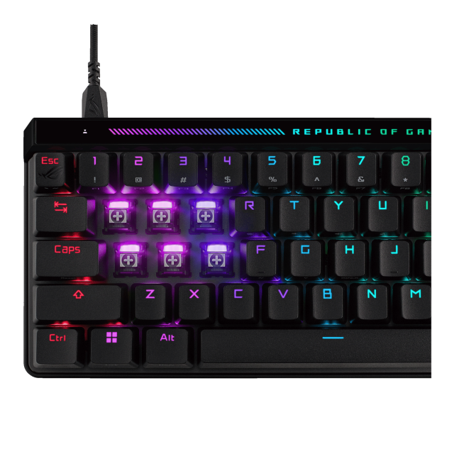 Gaming Mechanical Keyboard ASUS ROG Falchion Ace HFX - ROG HFX Magnetic ...
