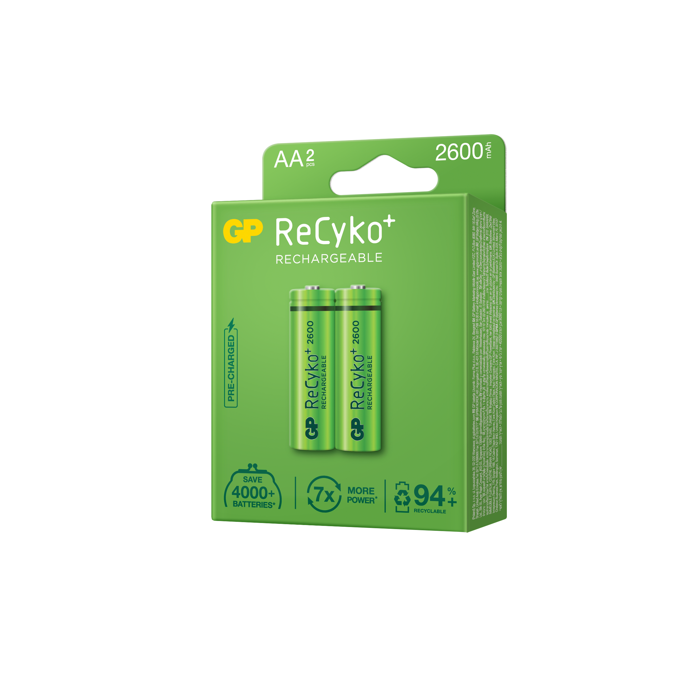 Акумулаторна Батерия GP R6 AA 2600mAh NiMH 2 бр. 270AAHCE-EB2 GP на топ ...