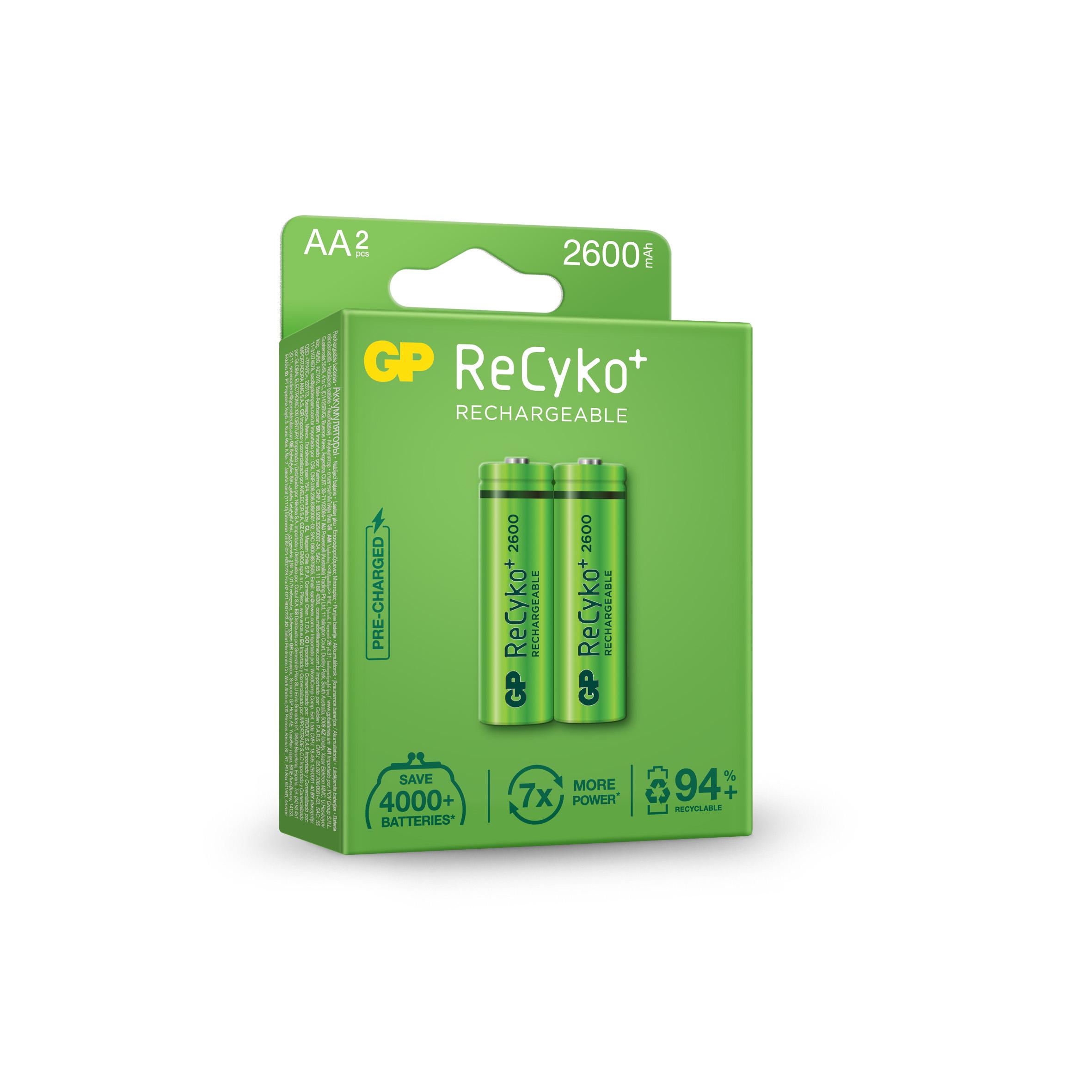 Акумулаторна Батерия GP R6 AA 2600mAh NiMH 2 бр. 270AAHCE-EB2 GP на топ ...