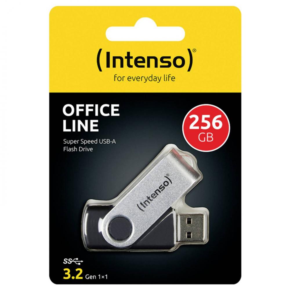 Intenso USB Flash Drive 3.2 256GB Office Line на топ цена | ВАЛИ Компютърс