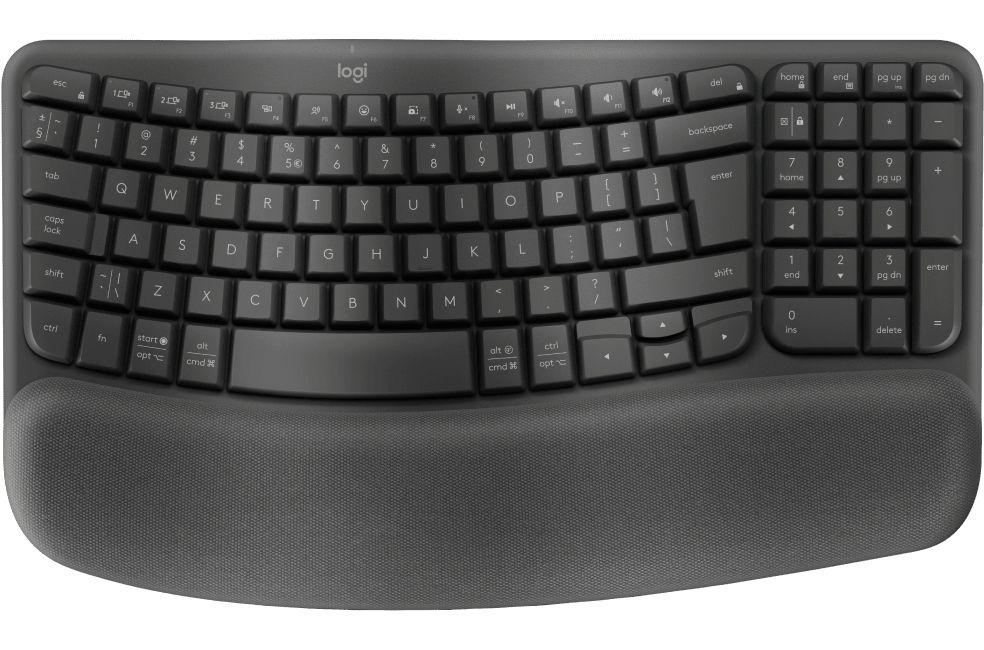 Wireless Keyboard Logitech Wave Keys - Graphite