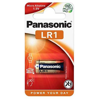 Алкална батерия PANASONIC LR1 /1 бр. в опаковка/ 1.5V на топ цена ...