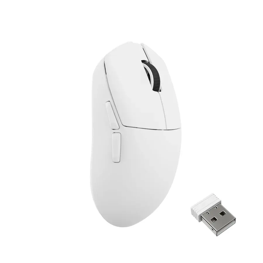 Gaming Mouse Lemokey G1 8K, Matte White